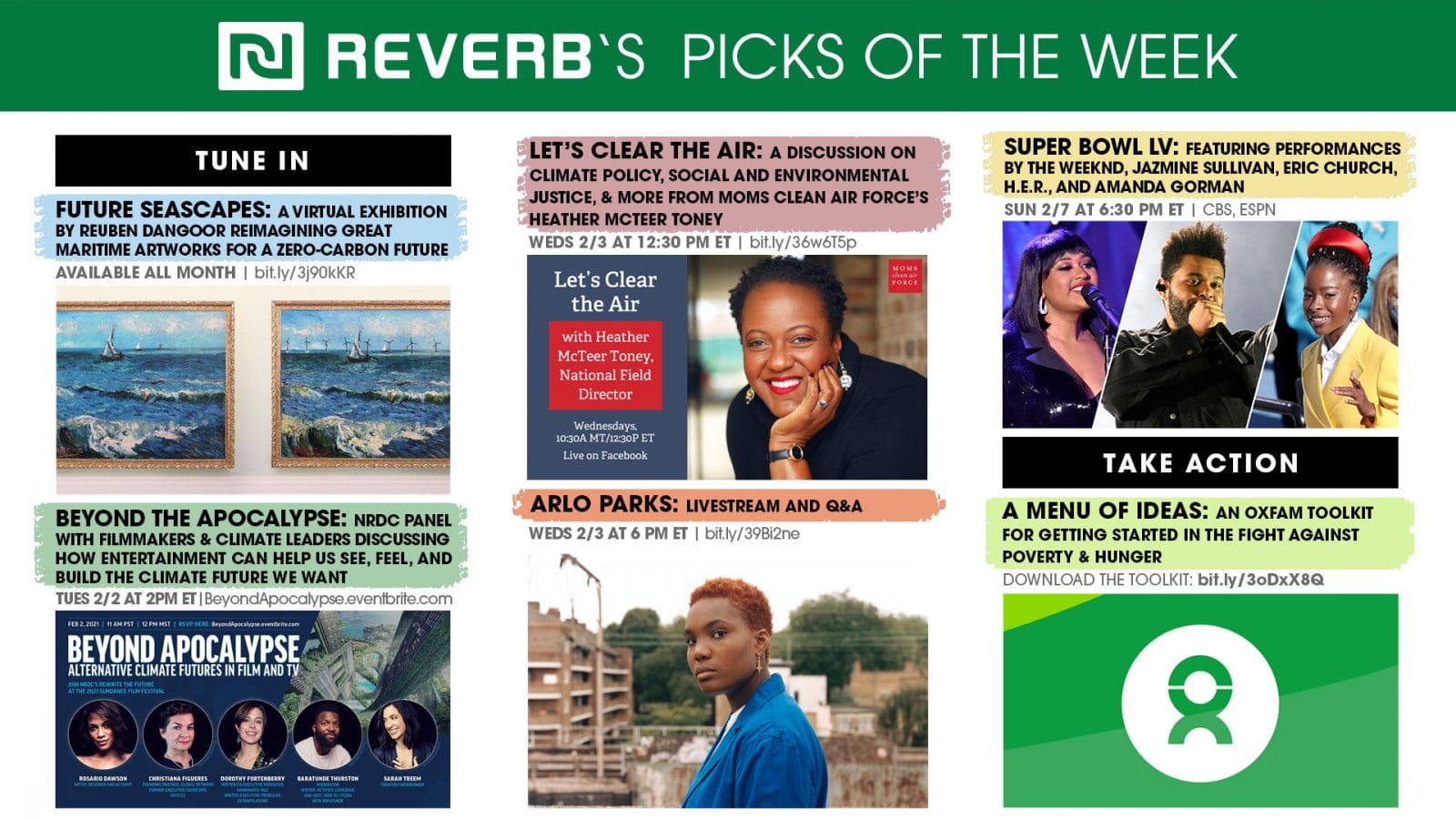 REVERB’s Picks of the Week: Feb. 2 - 9 • REVERB